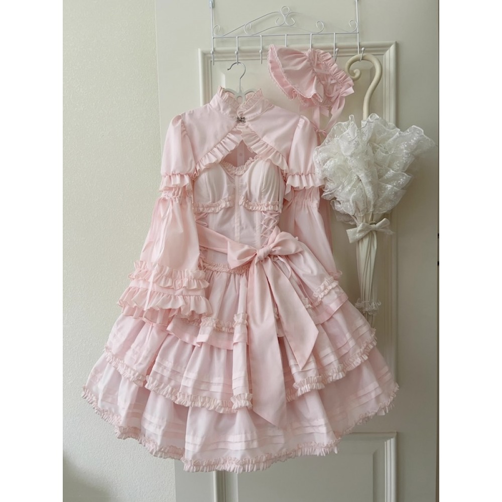Lilith Light Pink Lolita Dress JSK by Dream Lolita (DRM01)
